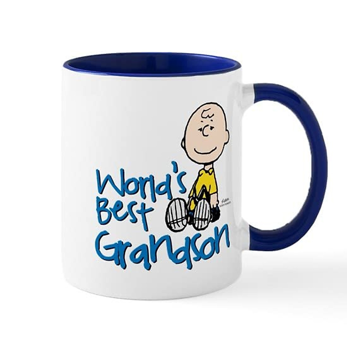 CafePress World's Best Grandson Mug Ceramic Coffee Mug, Tea Cup 11 oz