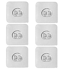 Chris.W 12 Pack Clear Adhesive Suction Sticker for No Drilling Bathroom Shower Shelf Accessories, Super Strong Adhesive Wall Sticker for Corner Shower Caddy and More