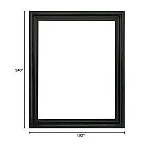 Creative Mark Illusions Floater Frame For 3/4" Deep Canvases - 16x20 Black- Set of 4, Ideal for Galleries & Home Decor - Wood Float Frame for Canvas Paintings- Complete Hanging Hardware