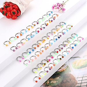 Drperfect Septum Jewelry for Women Men 8MM Horseshoe Septum Ring 16G Surgical Steel Septum Piercing Jewelry 8MM