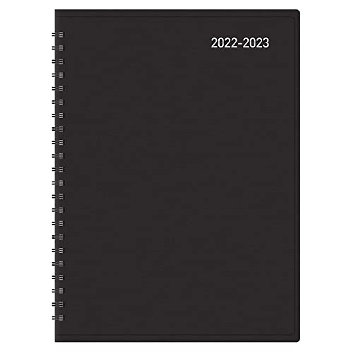 Office Depot® Brand 18-Month Weekly/Monthly Academic Planner, 6" x 8", 30% Recycled, Black, July 2022 To December 2023