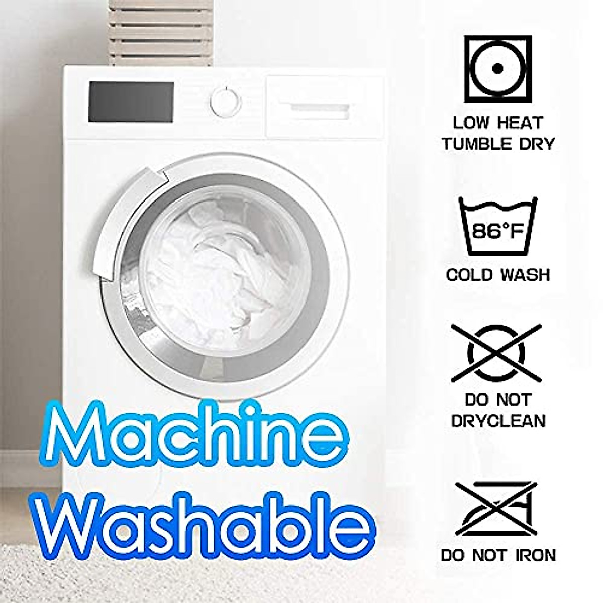 MATBEBY Bedding Quilted Fitted Queen Mattress Pad Cooling Breathable Fluffy Soft Mattress Pad Stretches up to 21 Inch Deep, Queen Size, White, Mattress Topper Mattress Protector