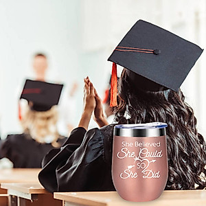 She Believed She Could So She Did Mug - Congratulations Gifts for Friends - Graduation Gifts for Her - Spiritual Inspiritional Gifts for Women - Birthday Gifts for Best Friend - Gifts for Women
