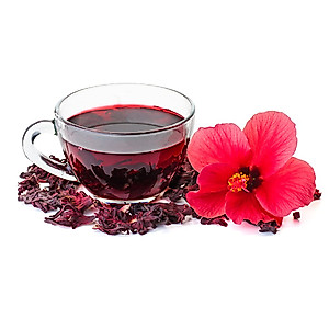 Hibiscus Flowers 1lb (16oz) – All Natural, Triple Cleaned - Whole Soft Flowers and Petals - Flor de Jamaica. Great for Hot or Iced Tea and Agua Fresca. By Amazing Chiles and Spices