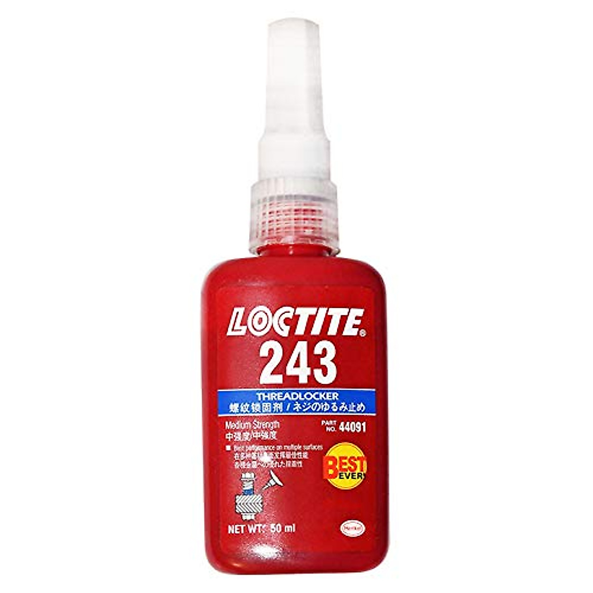 Loctite 243 Threadlocker Blue Liquid 50 ml Bottle - Pack of 1