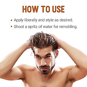 Woody's Mega Firm Hair Styling Gel for Men, Alcohol-free, Creates Body and Shine with Strong Hold Hair Gel -12 fl oz, 1 pc