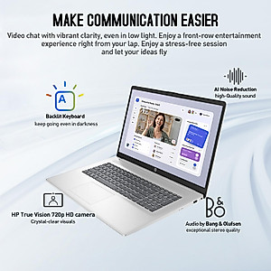 HP 17 Business Laptop Computer, 11th Gen Intel Core i5-1135G7, 17.3" FHD IPS Display, Windows 11 Pro, 32GB RAM, 1TB SSD, Wi-Fi 6, Bluetooth, Webcam, Backlit Keyboard, 32GB Tela USB Card