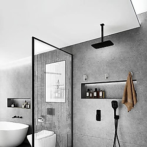 HADWER Towel Hooks 6 Pack - Silver Towel Hooks Heavy Duty Robe Hooks for Bathroom （Two Types of Hooks）