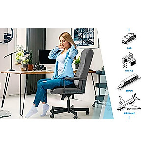 NiYoung Excellent Support & Comfort Memory Foam Seat Cushion Soft Cool Cushion, Enhanced Office Chair Wheelchair Car Seat Cushion for Back Hip Pain Relief - Indiana Western Southwest Mesas