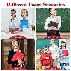 3 Pack Expanding File Folder, 5-Pockets Accordion File Organizer with Labels, Letter A4 Paper Portable Expandable File Folder for Office School