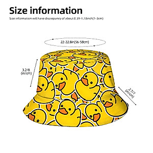 Duck Bucket Hats for Women Men Packable Outdoor Fashion Sun Cap Rave Festival Outfits Rave Accessories Fisherman Hat for Women Men