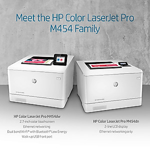 HP LaserJet Pro M454 M454dw Laser Printer - Color (Renewed)