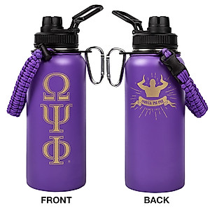 BBGreek Omega Psi Phi Official Vendor - 32 oz Rugged Tumbler - Omega - Fraternity Paraphernalia