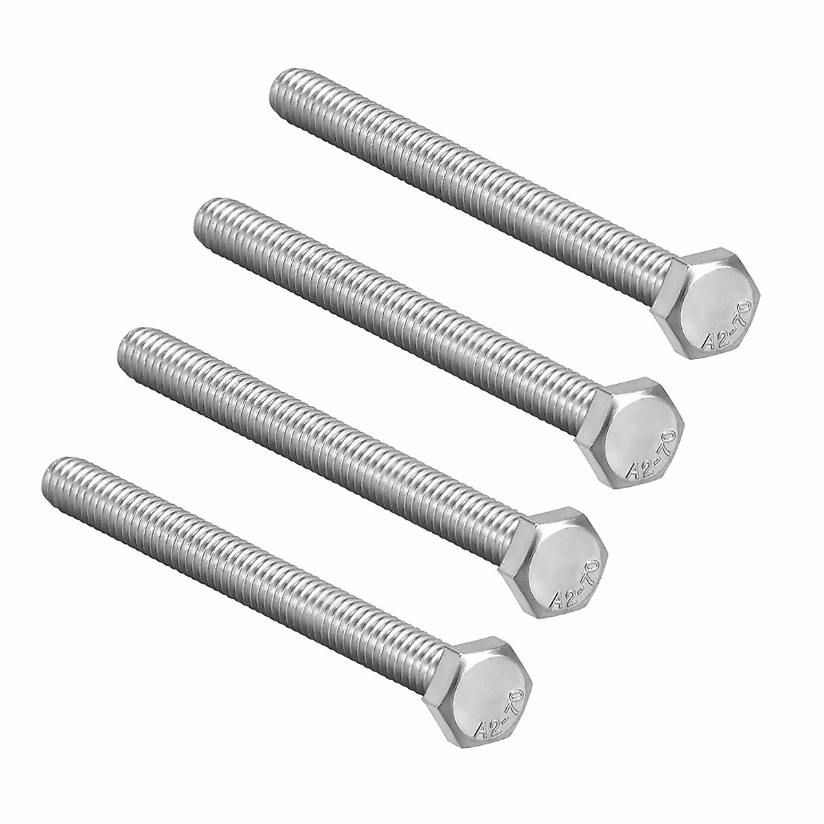 uxcell M8x120mm Hex Bolts 304 Stainless Steel Hexagon Screw Bolt 4pcs