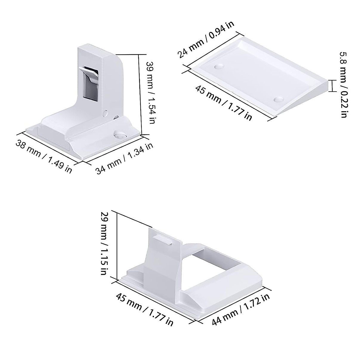 Adhesive Baby Proofing- Child Safety Magnetic Cabinet Locks - Works with Most Cabinets and Drawers - No Drilling Installation - (4 Locks and 1 Keys)