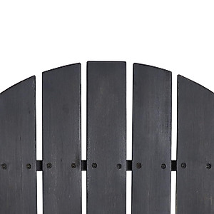 Christopher Knight Home Duncan Outdoor Acacia Wood Folding Adirondack Chairs (Set of 2), Dark Gray