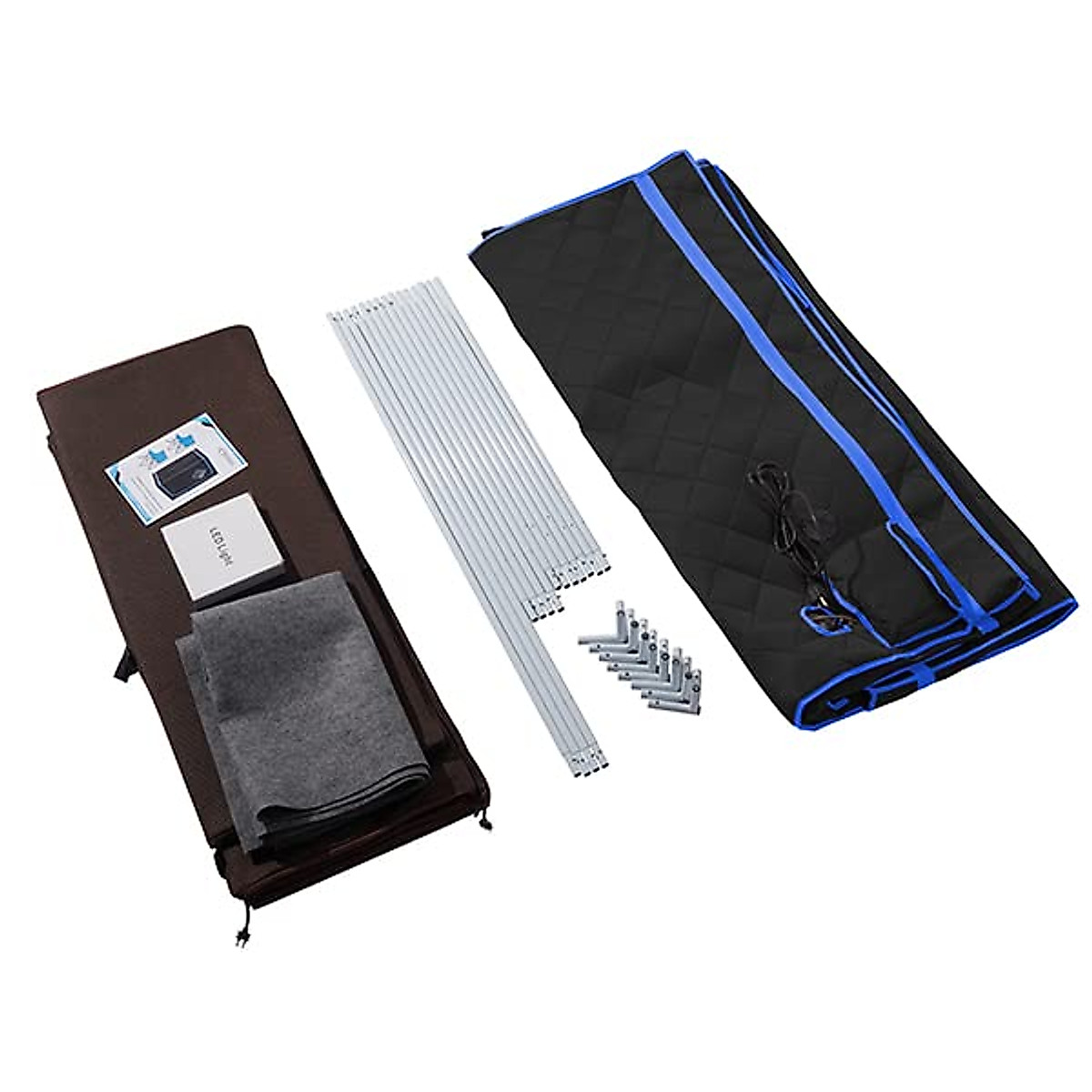 ZONEMEL Full Size Personal Far Infrared Sauna for Home, Large Space for 1 or 2 Person Saunas for Relaxation & Detox, Private Sauna with 2 Portable Sauna Chairs (L47.2 x W35.4 x H63) (Black)