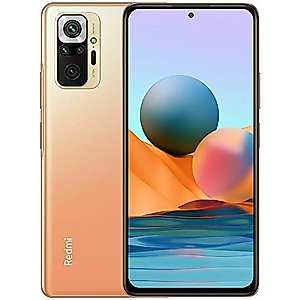 Xiaomi Redmi Note 10 Pro (128GB, 6GB) 6.67" Snapdragon 732G 5020mAh Battery Dual SIM GSM Unlocked Global 4G LTE (T-Mobile, Metro, Global) International Model (Fast Car Charger Bundle, Gradient Bronze)