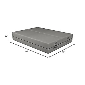 Greaton 14-Inch Ananda Pearl and Gel Memory Foam Hybrid Mattress with Zipper System | Standard Size, Breathable, Plush, Mesh Sides with Removable and Washable Cover, Queen