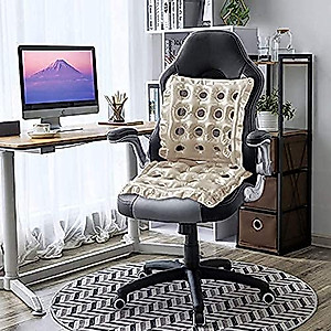 Inflatable seat Cushions,air Cushion,air Cushion seat,sit Cushion,with air Vent, can be a Small Amount of air or Water, Very Suitable for Office Chair and Wheelchair use(Grey19inch)