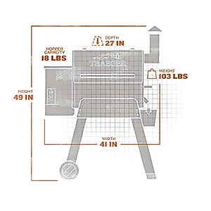 Traeger Grills Pro Series 22 Electric Wood Pellet Grill and Smoker, Bronze, Extra large