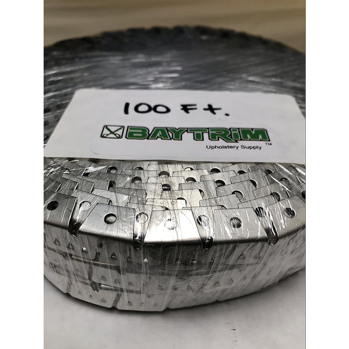 BayTrim Flex-Grip, Curve Ease- 100 ft Flexible Metal Tack Strip Three-Tooth Upholstery