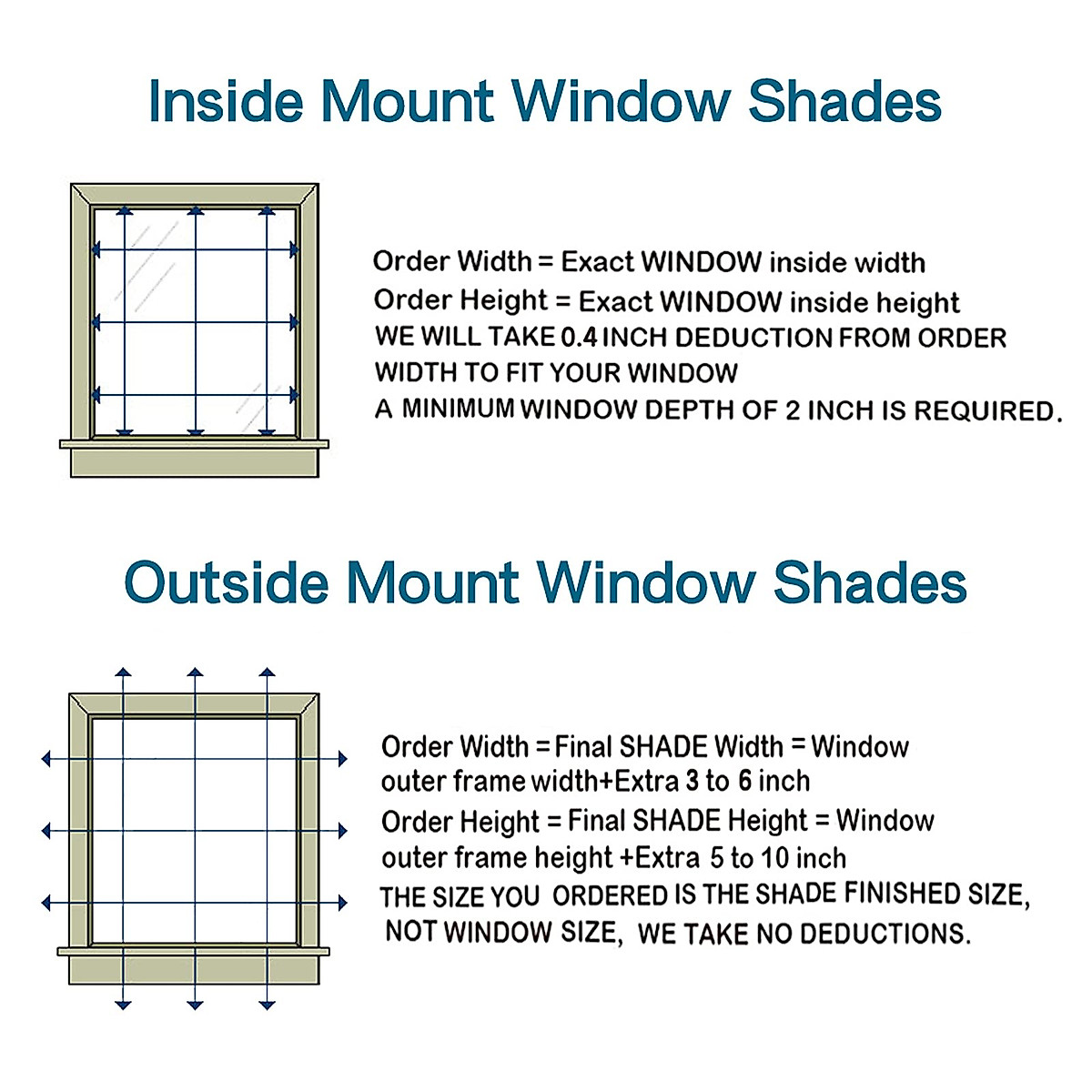 LETAU Cordless Nature Window Shades Blinds, 100% Linen Roman Shades, Pattern 3