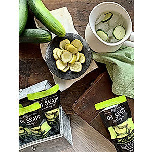 Oh Snap! Pickling Co., Dilly Bites Fresh Dill Pickle Snacking Cuts, 3.5 oz. (6 count)