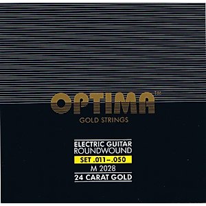 Optima 24 K Gold Plated Electric Guitar Strings .011-.050