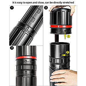 QWORK Drafting Tube, 2 Pack Poster Tube Blueprint Case, 30 5/16" - 44 1/2" Telescoping Art Tube Large Storage Tube Holder, Diameter-3 15/16", for Draft Sketch Documents