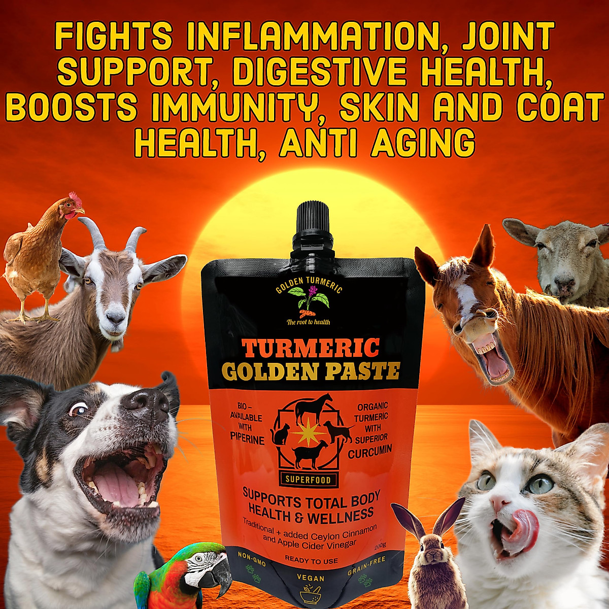 Turmeric Golden Paste for Pets 7 OZ (200grams)