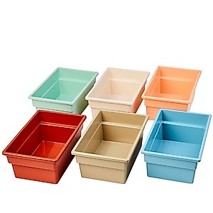 Really Good Stuff All Purpose Bins - Boho 6 Pack