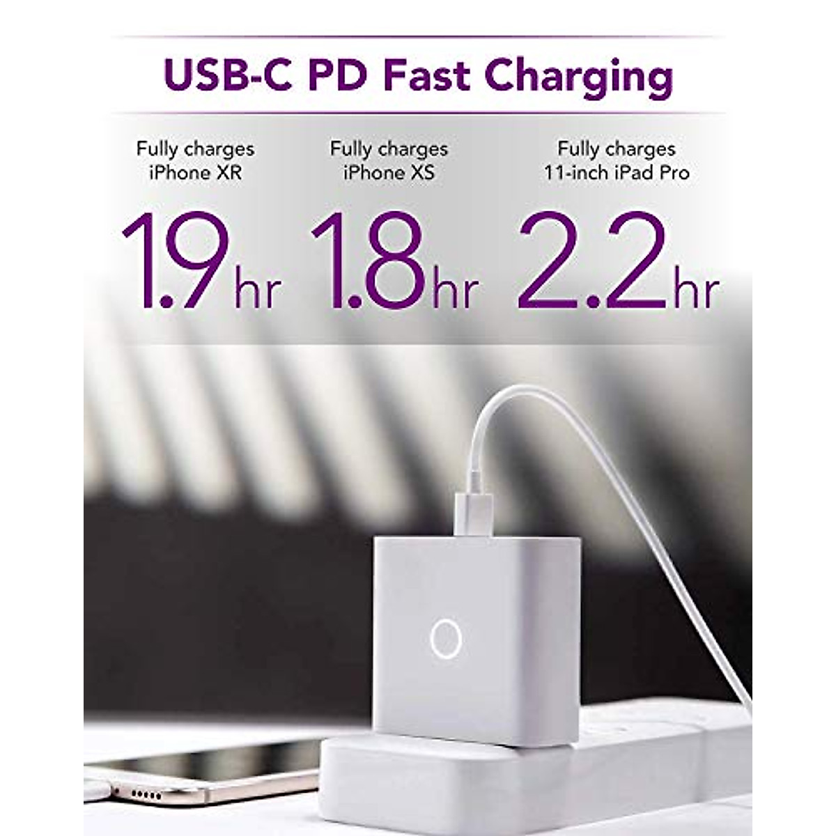 ZMI zPower 3-Port Travel Charger with 25W PPS Support: 45W USB-C PD and 18W-Split Dual USB-A Wall Charger (White) [Note: This is Not a 45W PPS Charger for Galaxy Note10+]