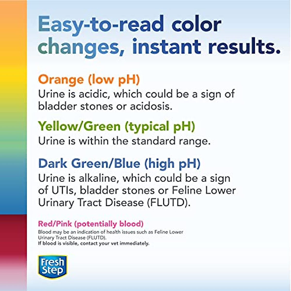 Fresh Step Crystals Health Monitoring Cat Litter, Color-Changing Litter Helps Detect Irregularities in Cat Urine, Controls Odor for 30 Days, 7 lb. Bag