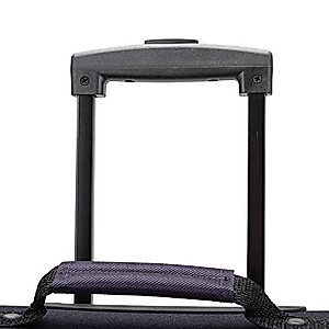 U.S. Traveler Aviron Bay Expandable Softside Luggage with Spinner Wheels, Purple, 30-Inch
