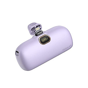 Kuulaa iPhone Portable Charger 5000mAh, Fast Charging Mini Power Bank, Ultra-Compact Small Battery Pack for iPhone 14/14Pro/14 Plus/13/13 Pro Max/12/12 Mini/12 Pro Max/11/11 Pro Airpods