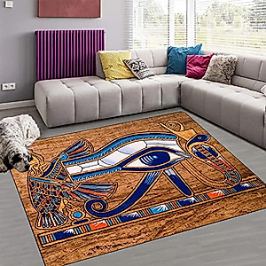 Africa Egyptian Non Slip Area Rug 2x3ft/24x36in/60x90cm Feet Area Rugs, Ultra Soft Indoor Modern Nursery Rug, Throw Carpets for Boy and Girls Room Dorm Living Room