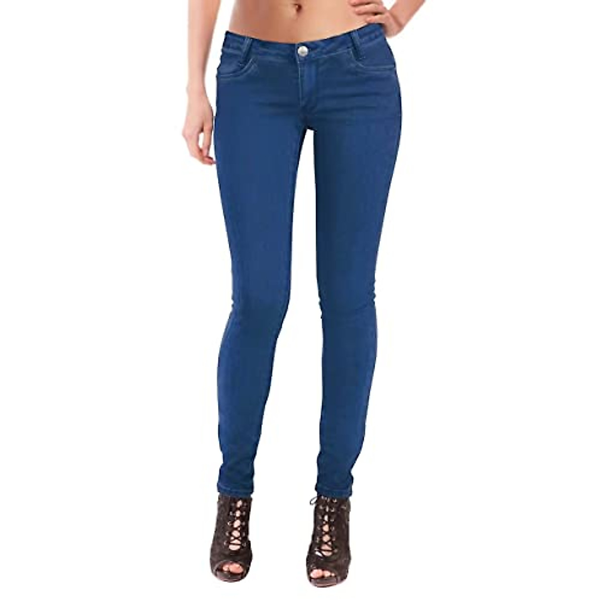 Women's Extreme Butt Lift Stretch Denim Jeans P46862SK Dark WASH 11