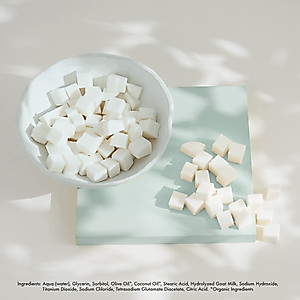 Skin Said Yes 5Lb Goats Milk Soap Base - SLS/SLES free, No Palm Oil, Organic Soap Base, Bulk Goat Milk Melt and Pour Soap Base, Natural Soap Base for Soap Making Organic, Soap Making Supplies