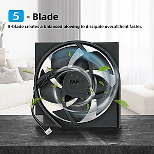 Wigearss Replacement Internal Cooling Fan with Opening Tool for Xbox One S Console