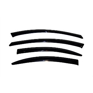 Auto Ventshade [AVS] Ventvisor / Rain Guards | Smoke Color, 4 pc | 94107 | Fits 1998 - 2004 Chrysler Concorde Sedan, 1999 - 2002 Chrysler LHS Sedan/300M