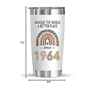 AYERMOYO 60th Birthday Gifts for Women,60th Birthday Gifts,60th Birthday Gift Ideas,Gifts for 60 year Old Woman,Cool Gifts for 60 Year Old Woman,60th Birthday Ideas-1964 Tumbler