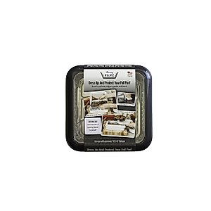 Fancy Panz 8x8, Dress Up & Protect Your Foil Pan! Foil Pan & Serving Spoon Included. Hot or Cold Food. Two ways to serve from, Stackable & helps maintain food temp. Made In USA, (Charcoal)