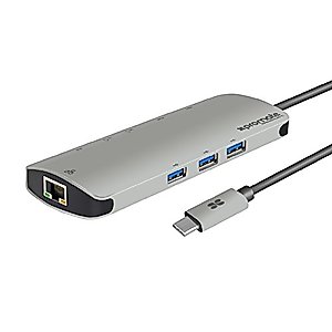 Promate All-in-One USB Type-C Hub (Charging) Silver