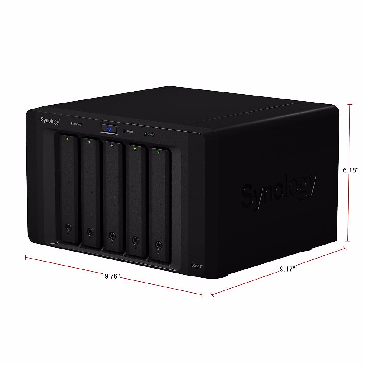 Synology 5bay Expansion Unit DX517 (Diskless) 157 mm x 248 mm x 233 mm