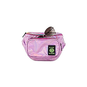 Dime Bags Party Pack | Festival and Party Fanny Pack | Water-Resistant Waist Bag (Disco Pink)
