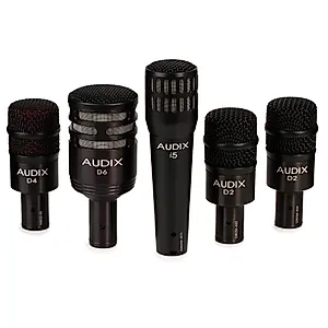 AUDIX DP-5A 5-Piece Drum Microphone Package for Live Sound and Recording