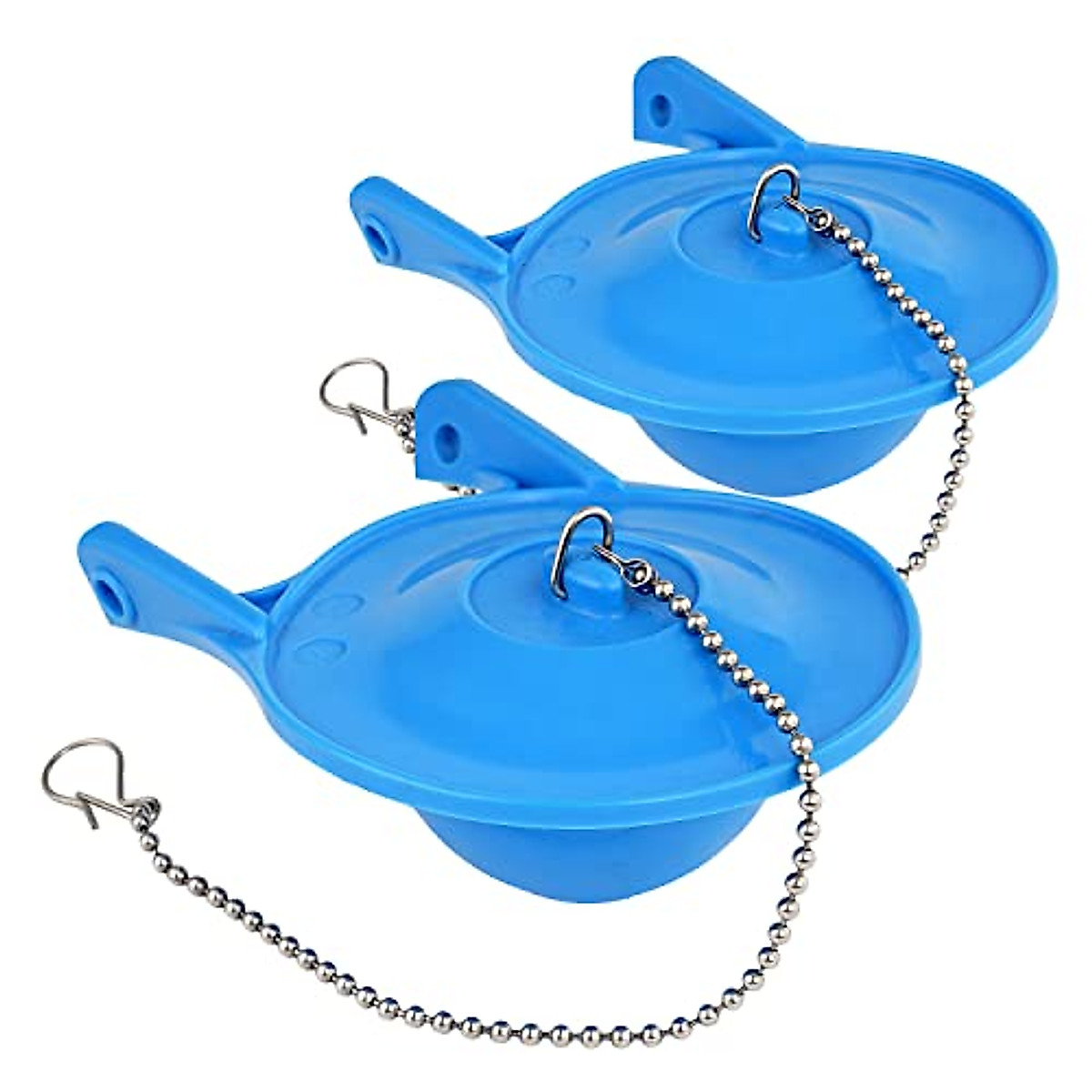 3 Inch Toilet Flapper, Compatible with Gerber Toilet Flapper 99-788, Toilet Tank Flush Valve 3 in. Rubber Stopper Replacement Kit, Easy-to-Install Toilet Bowl Seal Repair Parts, Blue (Pack of 2)