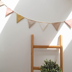 BEIOUDEXIN 3.93 Feet Triangle Flag Banner Bunting Pennant for Kids Teepee Tent,Party and Room Decoration,Upgraded double-sided, Children's room decoration of baby's room