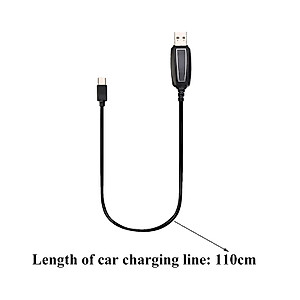 Retevis RT22P RT20 RB66 B3H Programming Cable, Compatible RT22P B3H B3S B3B RT20 RT65 RB19 RB19P RT45P RB66 Two Way Radio, Black Original USB Charging Cable,USB Programming Charging Cable(1 Pack)